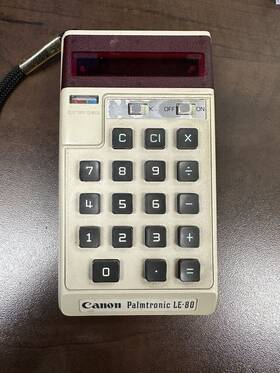LE-80M CANON Palmtronic Calculator Great
