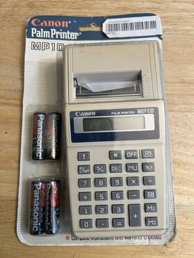 MP1D CANON Palm Printer Calculator