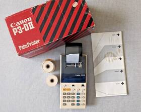 P3-DII CANON Palm Printer Calculator Manual Box Paper
