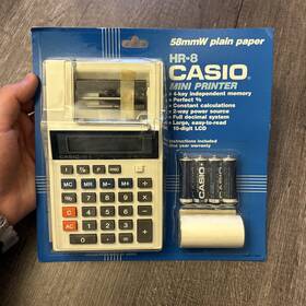HR-8 CASIO Mini Printer Calculator