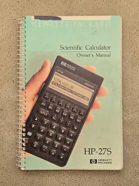 00027-90046 HP Hewlett Packard Scientific Calculator Owners