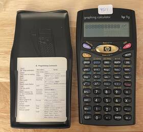 HP-9G HP Hewlett Packard Graphing Calculator Bat