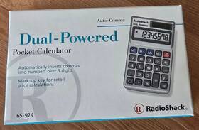 65-924 RADIOSHACK Radio Dual Pocket Calculator Box Manual
