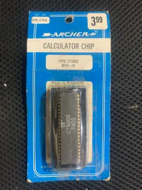 CT5002 RADIOSHACK Archer Radio Tex Calculator Chip Mos Ic