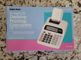 EC-3027 RADIOSHACK Radio Printer Calculator Battery Desktop