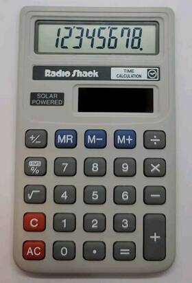 EC-432 RADIOSHACK / TANDY Radio Log Pocket Solar Calculator