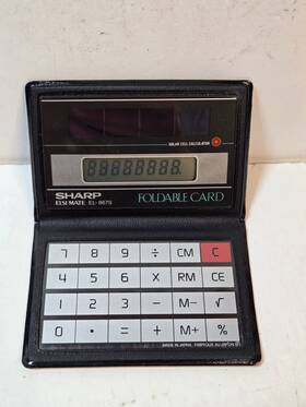 EL-867S SANYO Sharp Solar Pocket Calculator Clean