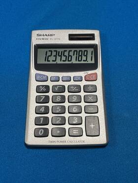 EL-377S SHARP Elsi Mate Twin Power Calculator