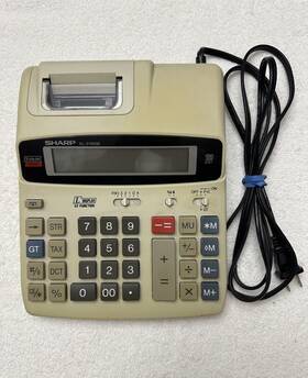 EL2192GII SHARP Electric Desk Calculator Adding