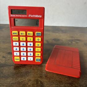 TI-7 TEXAS INSTRUMENTS Solar Calculator Mathmate Cover