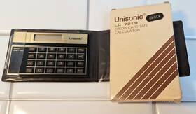 7219 UNISONIC Solar Lc Pocket Calculator Credit Card Cover