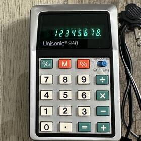 940-A UNISONIC Pocketable Calculator Riginal Manual